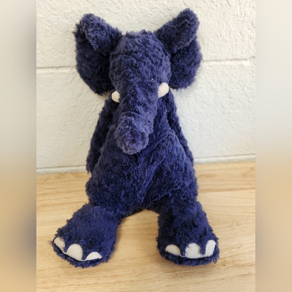 Jellycat | Toys | Jellycat Bashful Blue Indigo Elephant Plush Stuffed ...